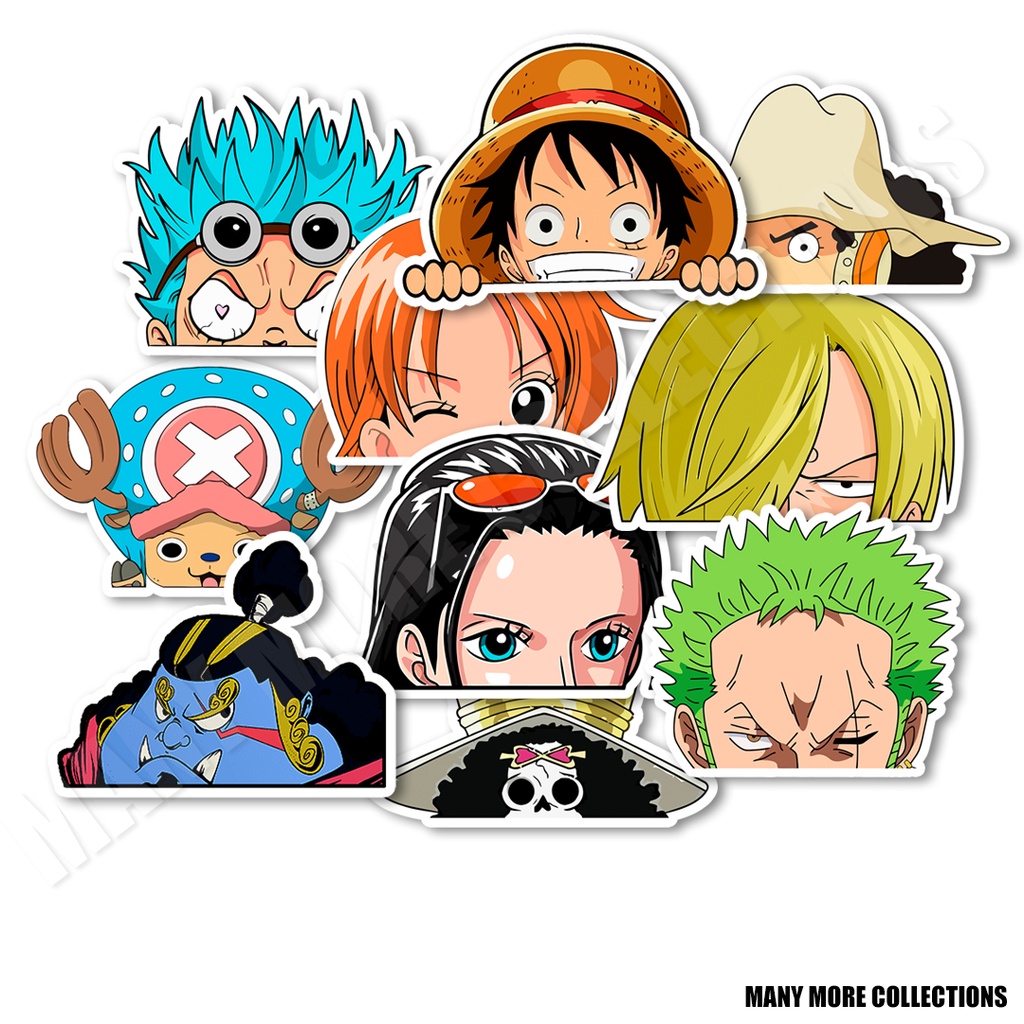 One Piece Anime Peeking Sticker | Shopee Philippines