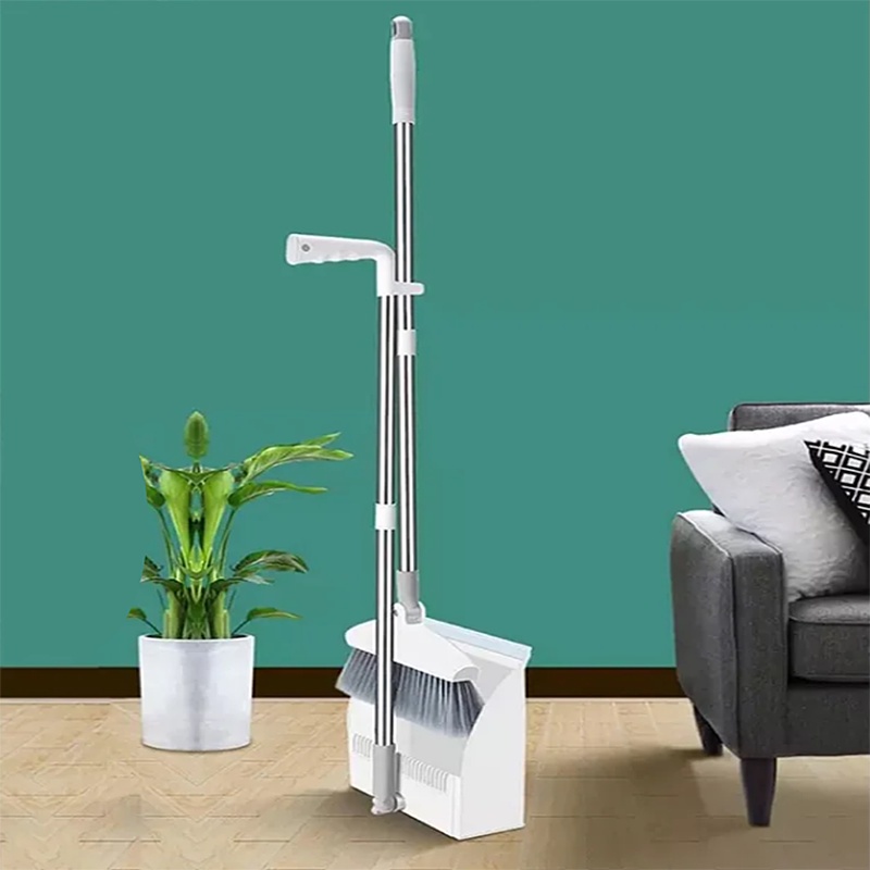 Shilily Foldable Broom Dustpan Set Household Floor Cleaning Set Rotating Broom With Dustpan ...