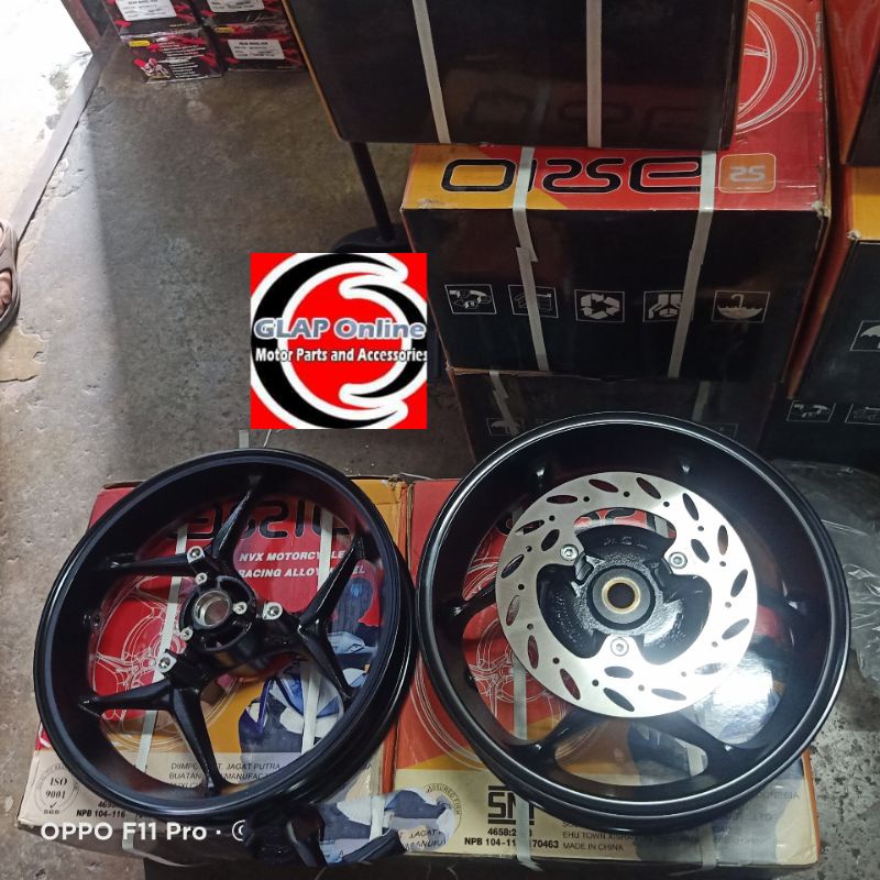 ASIO MAGS AEROX V1/V2 DUAL DISC BRAKE READY | Shopee Philippines