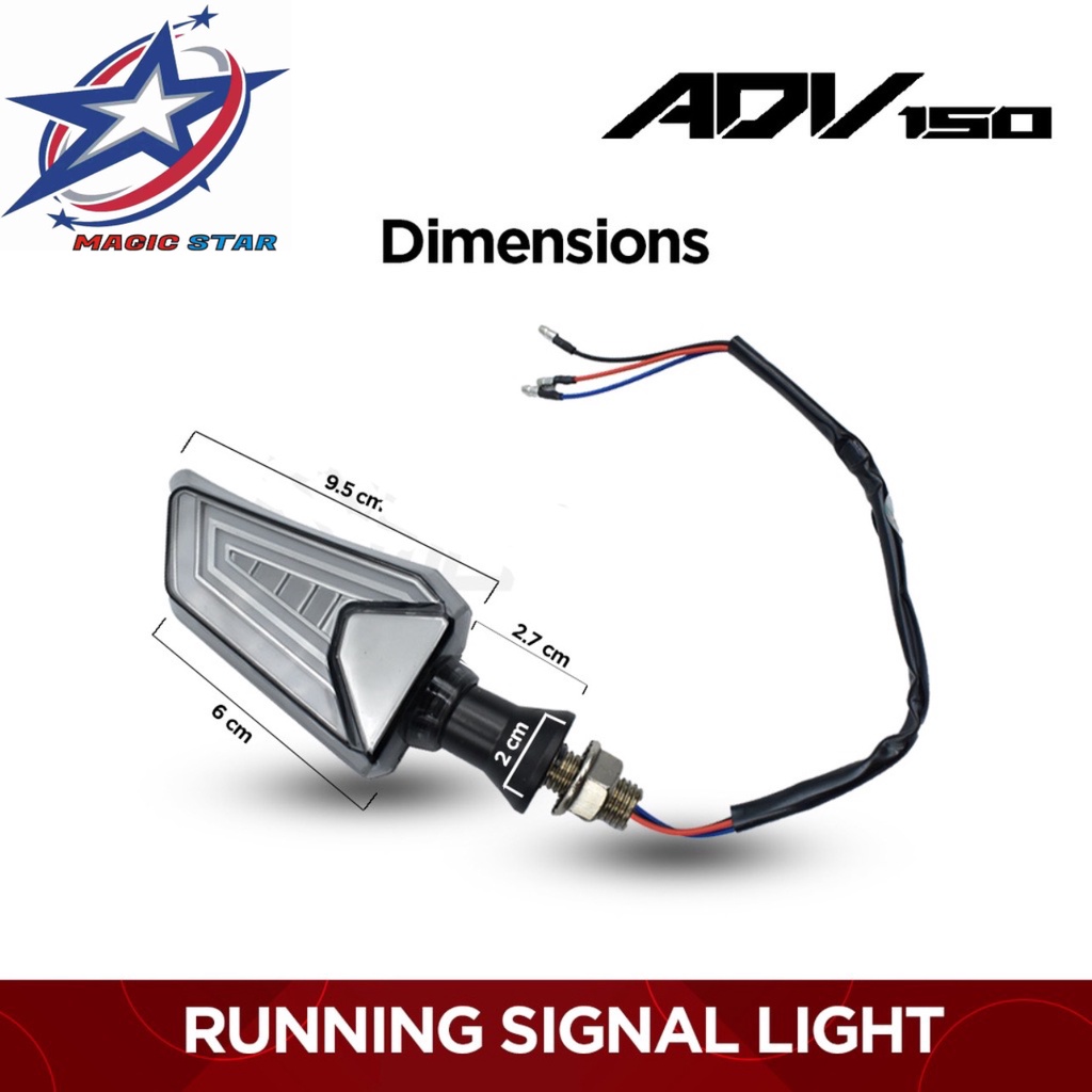 HONDA ADV 150 RUNNING SIGNAL LIGHT YELLOW-WHITE / LED INDICATOR TURN ...