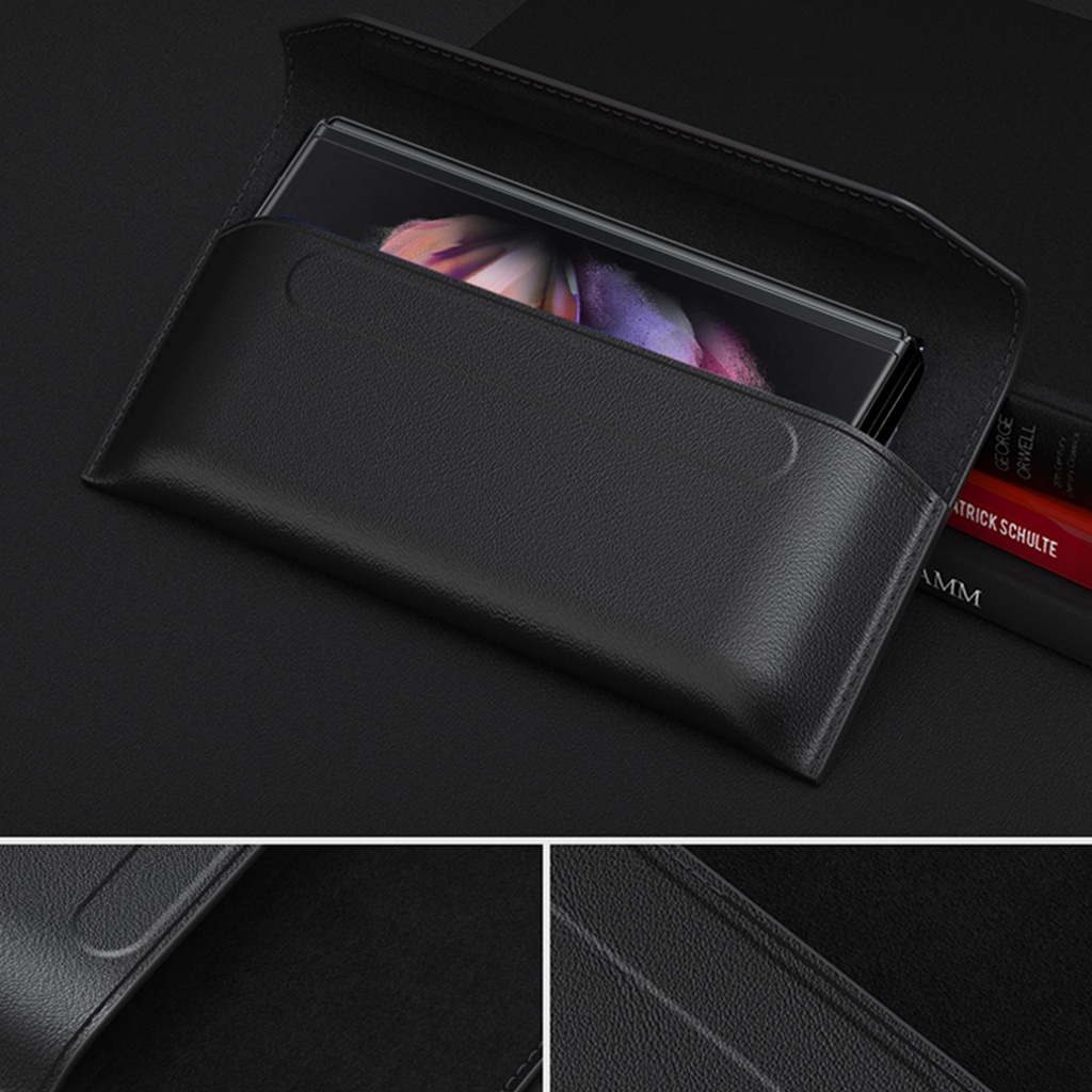 For Samsung Galaxy Z Fold 4 / Z Flip 4 / Z Fold 3 / Z Fold Case Cowhide ...
