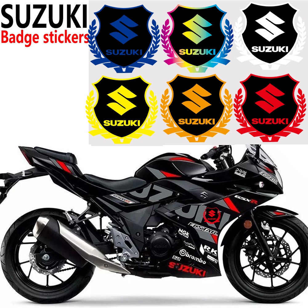 SUZUKI VIP Ear Of Wheat Logo Body Side Label Color SUZUKI Motorcycle ...