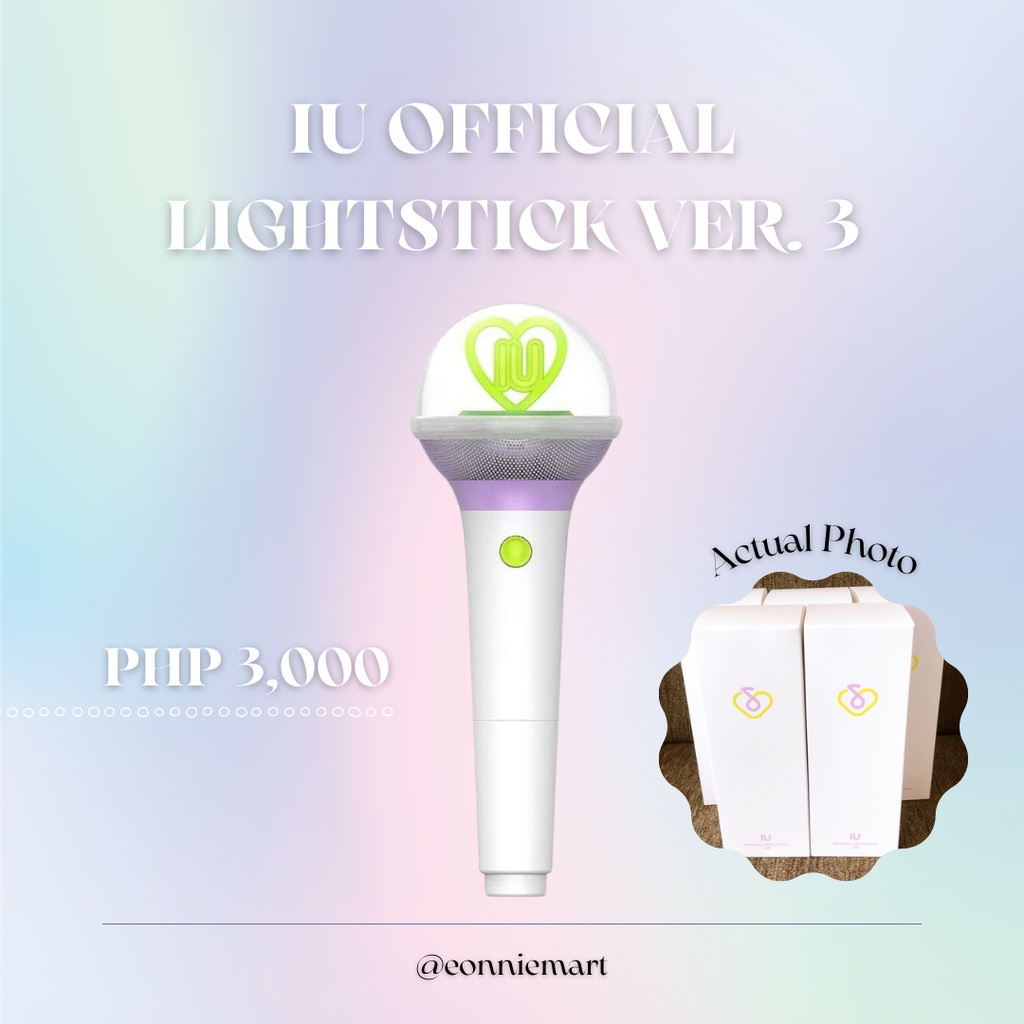 IU Official Light Stick Ver. 3 "I-KE" (Brand New & Sealed) | Shopee ...