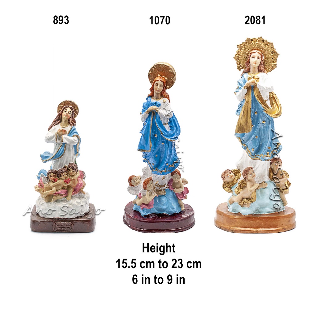 AnoSaiyo Mama Mary Statue Immaculate Conception Religious Item Catholic ...