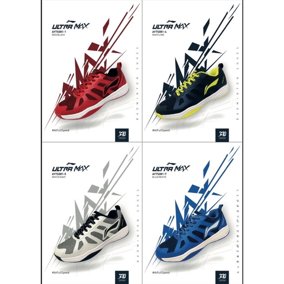 Original LiNing ULTRA MAX Children's Badminton Shoes / Li-ning Ultramax ...