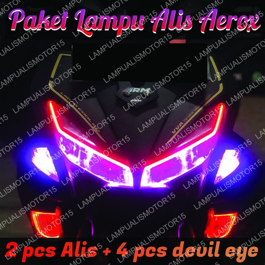 Aerox 150 Eyebrow Light Package BONUS DEVIL EYE Ready To Use AEROX 150 ...