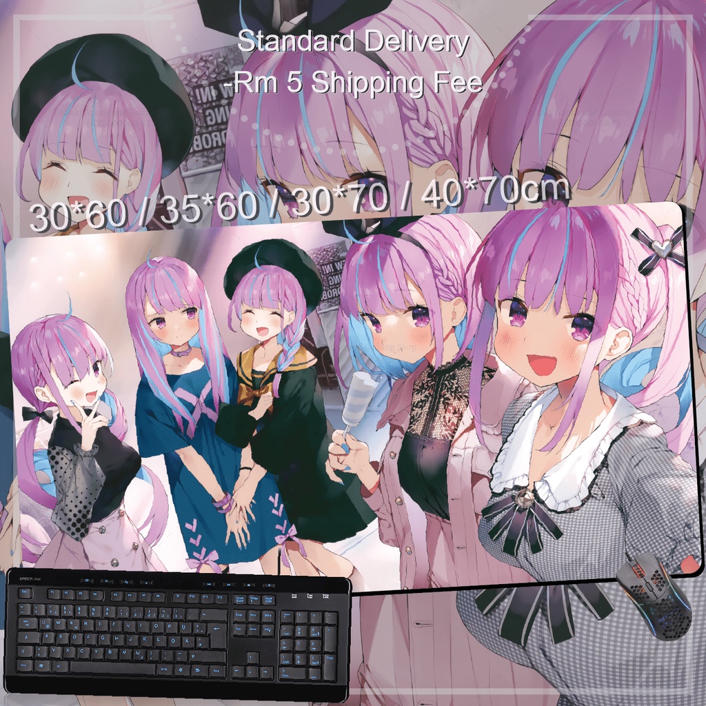 [FAGS ] Hololive Vtuber Minato Aqua Anime Game Oversized Gaming Long ...