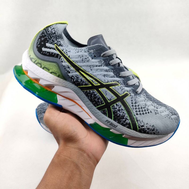 PRIA Men Shoes ASICS GEL KINSEI BLASH Gray GREEN REALPICTURES | Shopee ...