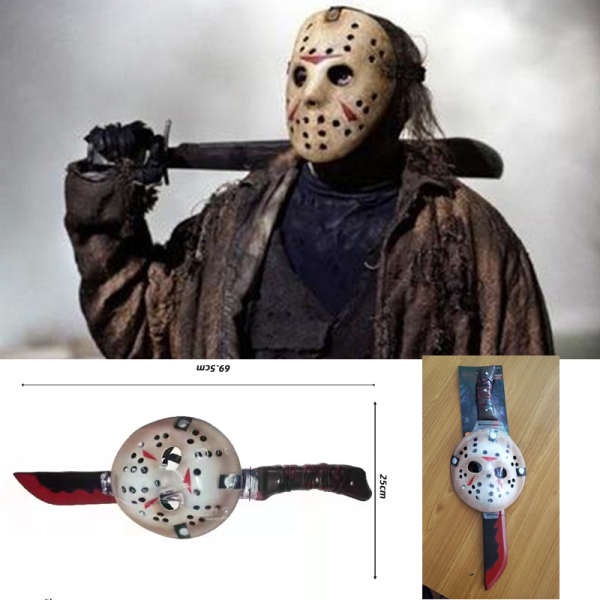 Jason Mask Fred Freddy Freddy Prop Knife Jason Halloween Friday Killer ...