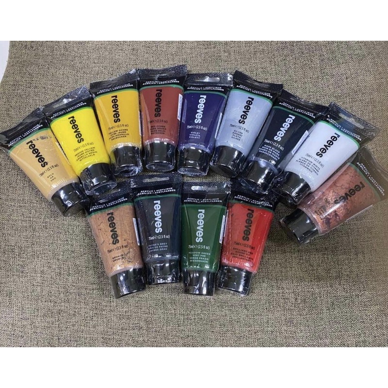 Reeves Acrylic color 75ml Paint | Shopee Philippines