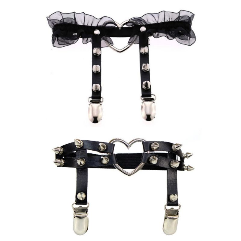 Alienated Shop | Heart Pentacle Leg Harness Gothic Grunge Witch Punk ...
