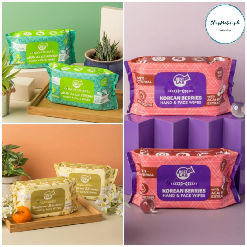 Best Lab Hand and Face Wipes Multipurpose Baby Wipes Antibacterial 100 ...