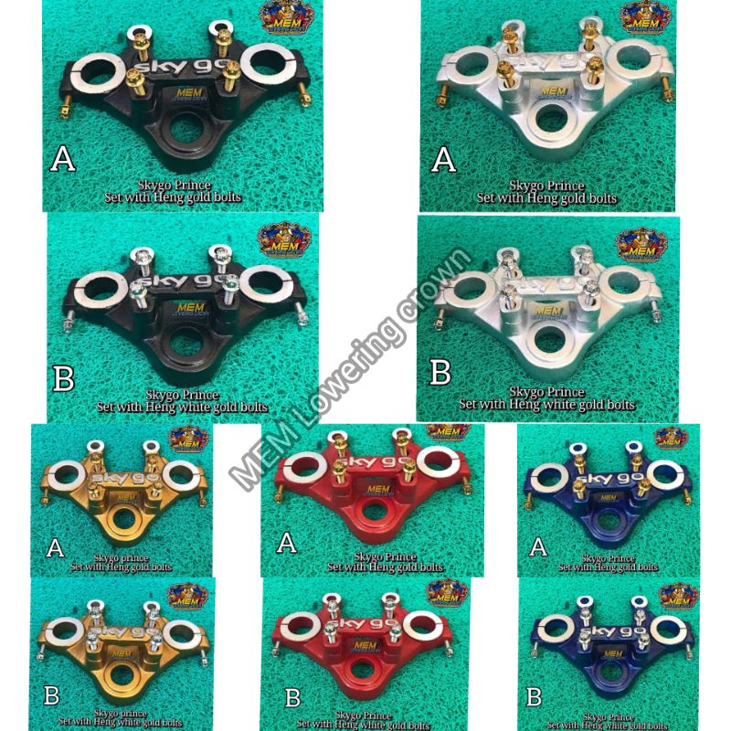 Skygo Prince 125 set with Heng Gold bolts/White gold bolts | Shopee ...