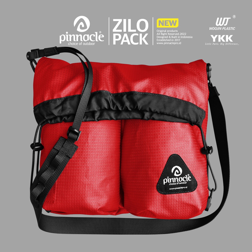 Pinnacle Pro Official Zilo Sling Bag - Red | Shopee Philippines