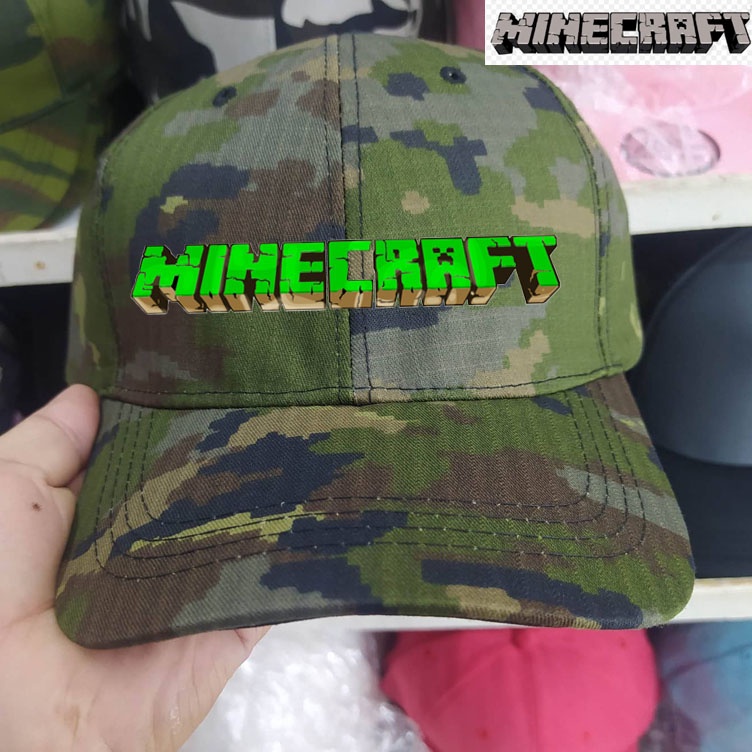 MINECRAFT MINE CRAFT Game Gamer Camo Camou Camouflage Baseball Strap ...