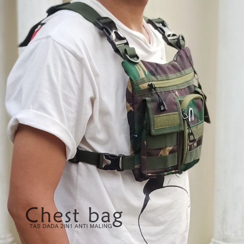 Chest BAG CAMO Army Waterproof Striped CHEST BAG 2 in 1 CHEST ...