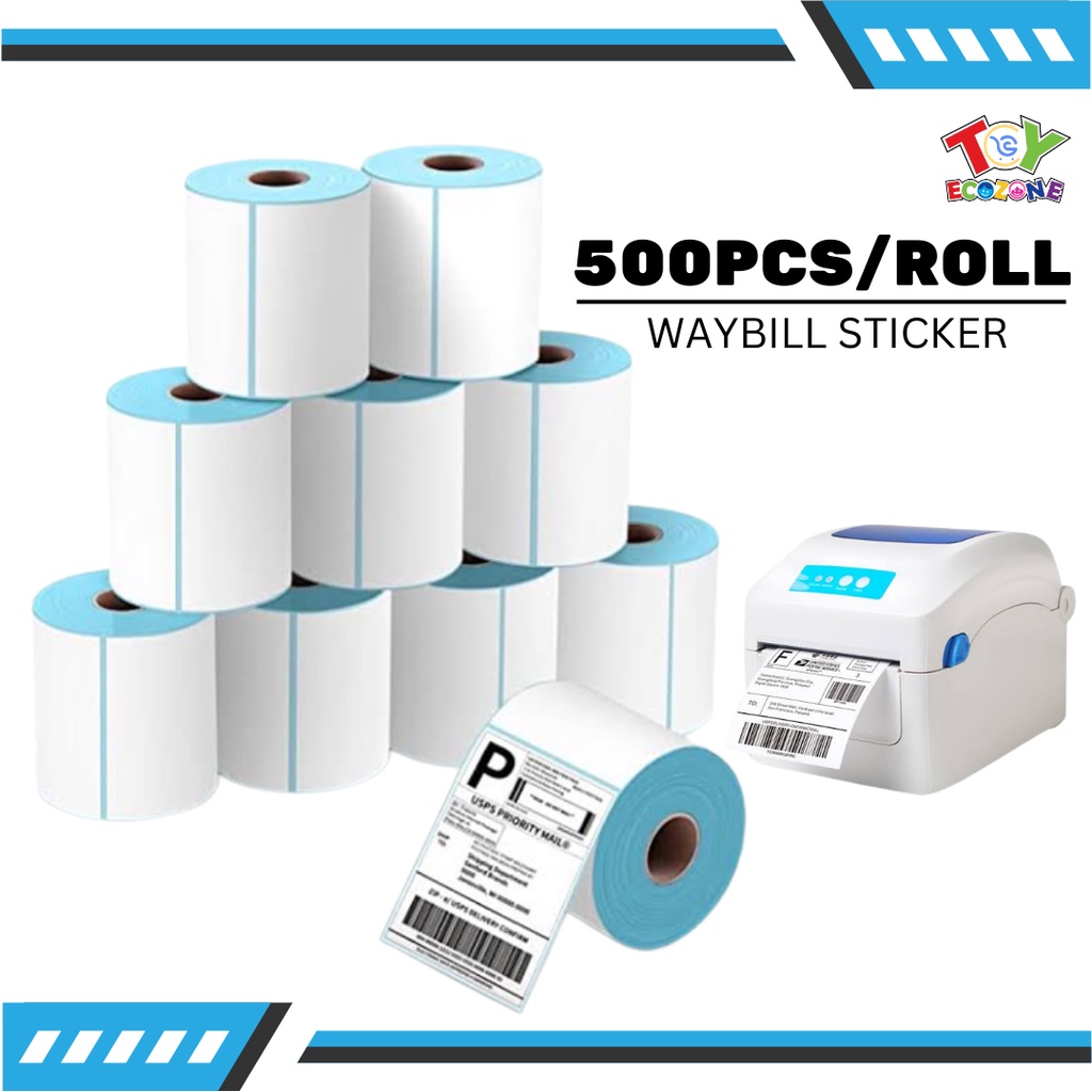 shopee EXPRESS WAYBILL STICKER 100mmx150mm A6 SIZE Roll 500 PCS/Roll ...