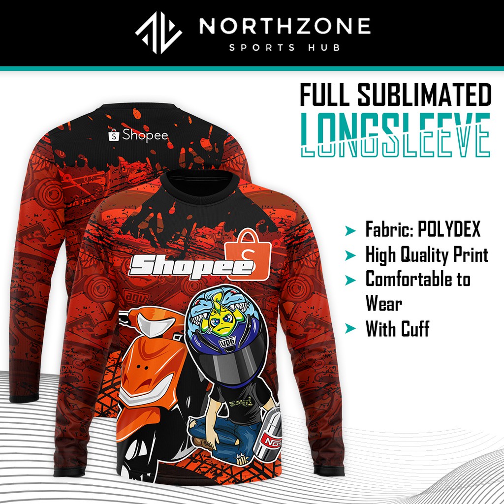 Shopee Rider Long Sleeves Shopee Thai Motorcycle Riders Long Sleeves ...