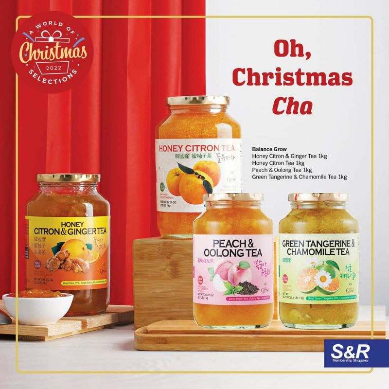 Balance Grow Honey Citron Ginger Tea, Peach & Oolong Tea, Green ...