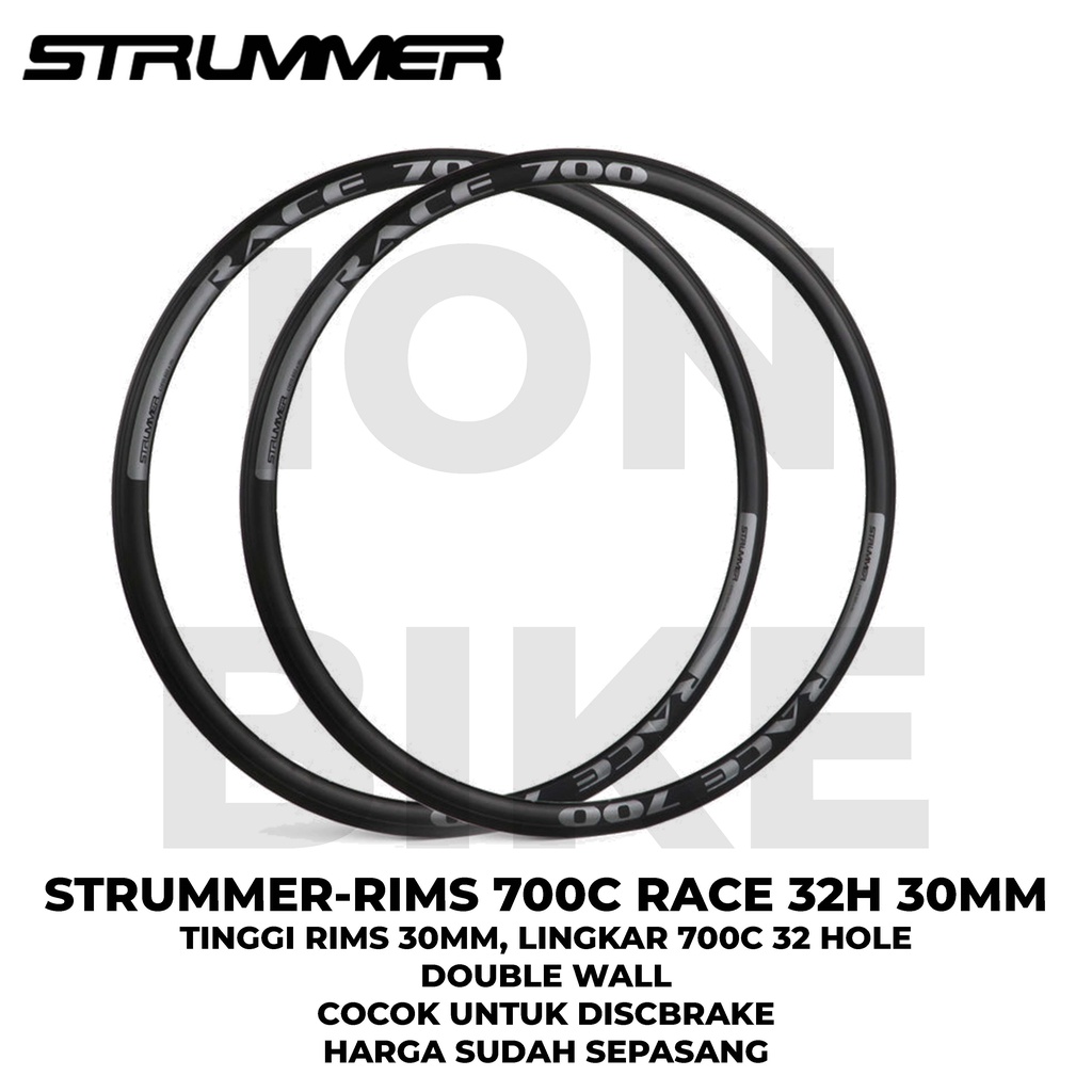 Rims Strummer Race 700c 32 Hole 30mm Discbrake Rim Rims Racing Bike ...