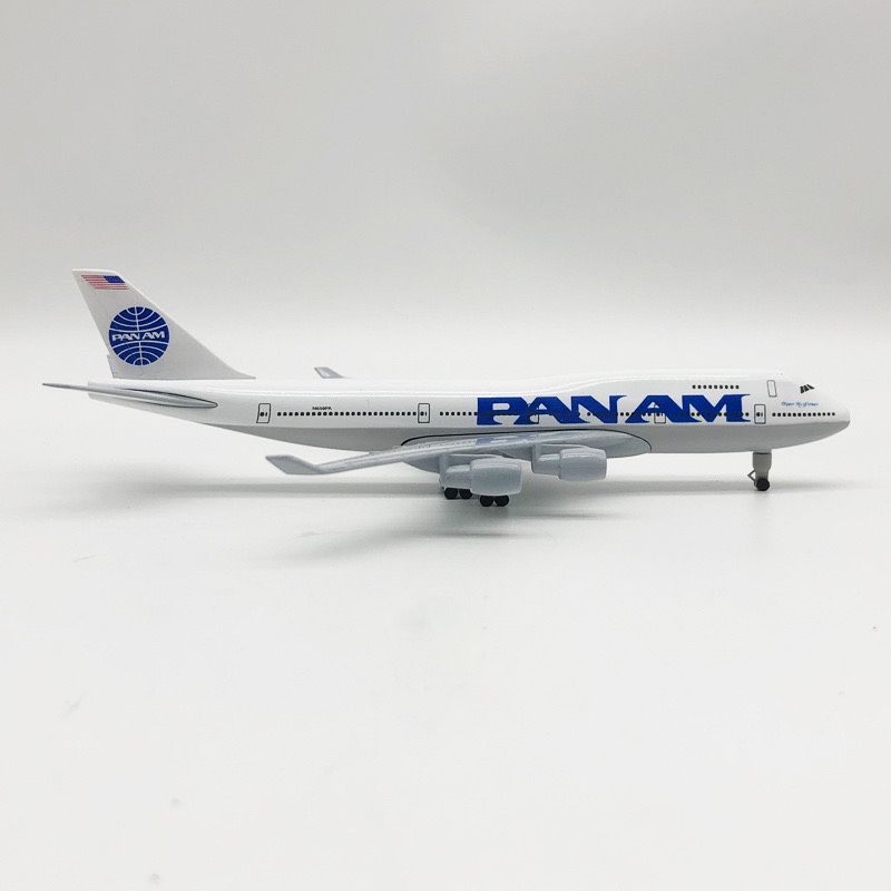 [20CM] PAN AM A350 Airplane Model Made Of Steel With Wheels And Display ...