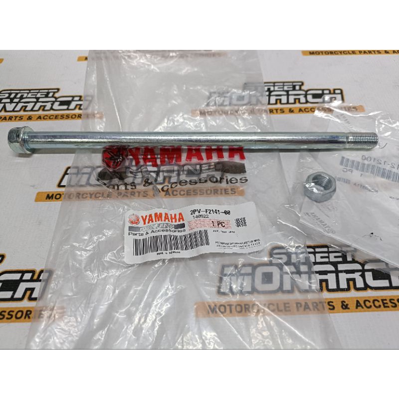 GENUINE SWING ARM AXLE/SHAFT PIVOT (2PV-F2141-00 SHAFT/ 95612-12100 NUT ...