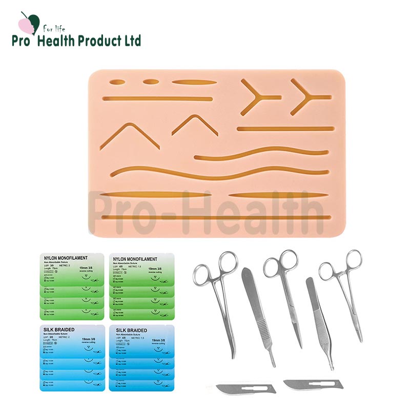 Complete Suture Kit for Medical Student, Durable Suture Practice Kit with High Quality Skin Pad ...