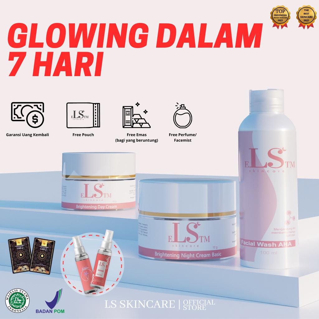 Ls SKINCARE Savings Package 3 IN BASIC WHITENING GLOWING BRIGTHENING ...