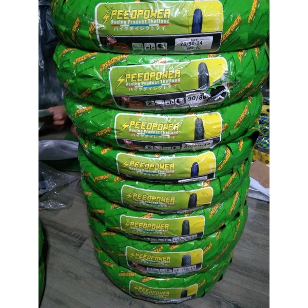 Speed Power Tubeless Tire by *17 / *14 with FREE Pito & Tire Sealant (In different size ...