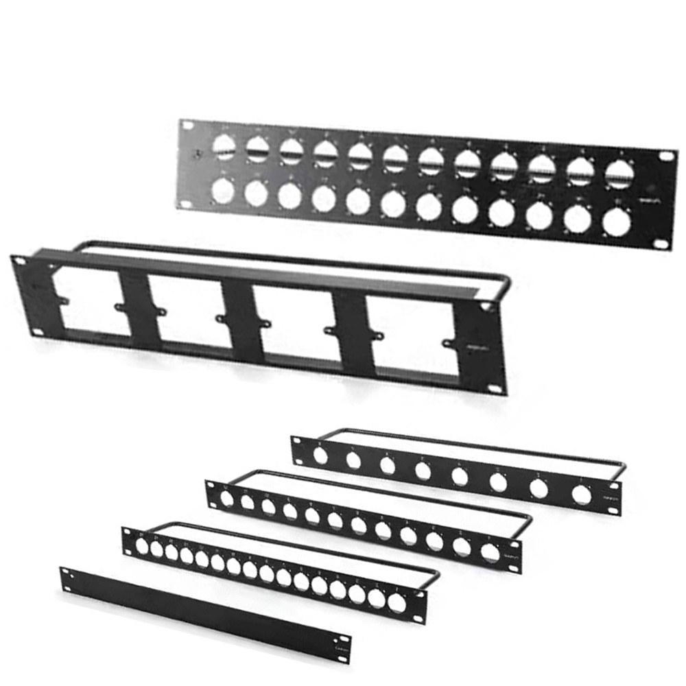1U 2U Rack Patch Panel 8 12 16 24 Way Channel 1U 2U Flight Case Mount ...