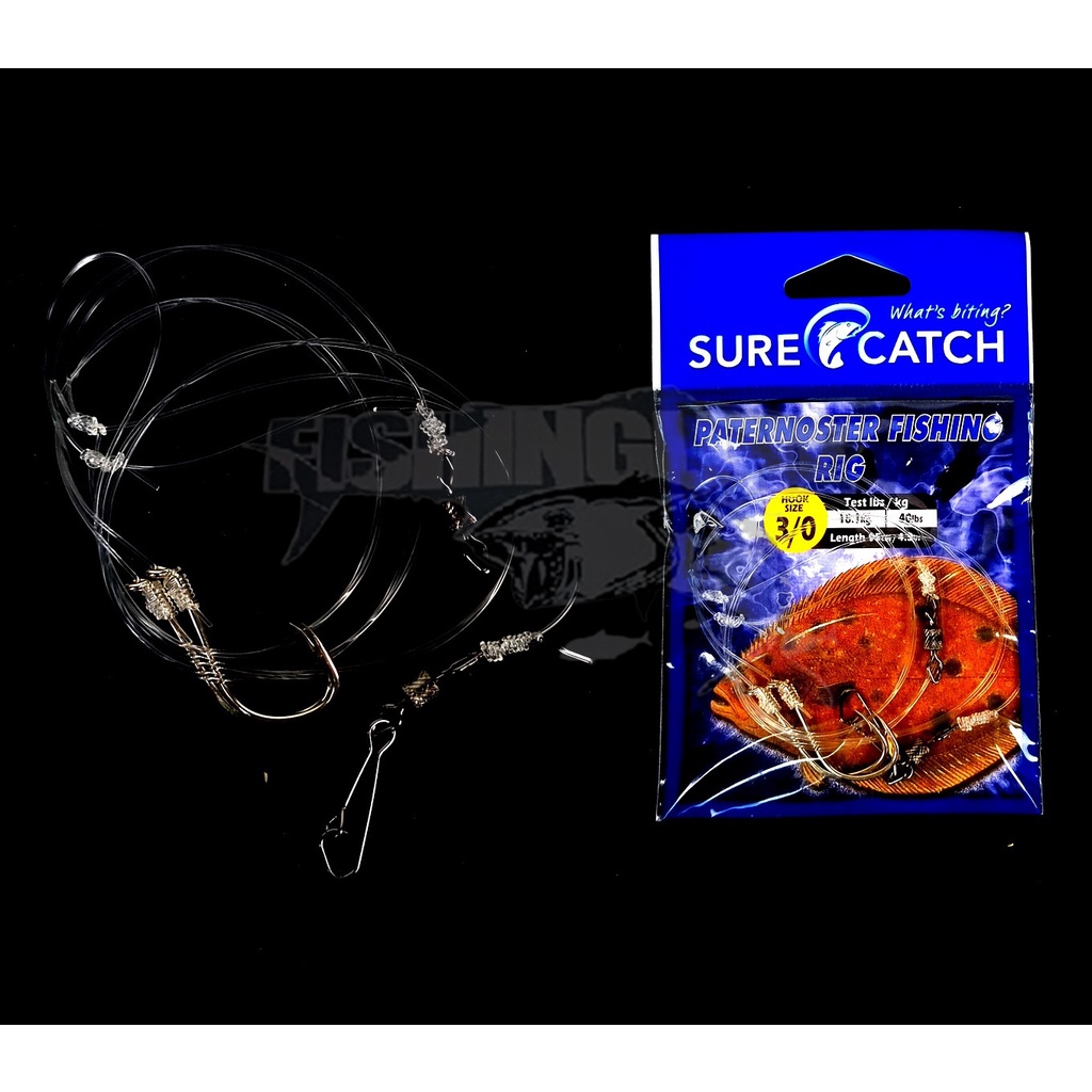 SURECATCH PATERNOSTER Fishing Rig with double hook 2mata perambut ...