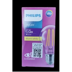Philips 6W LED Filament Bulb E27 220V Warm White - MYCARE6WWW | Shopee ...