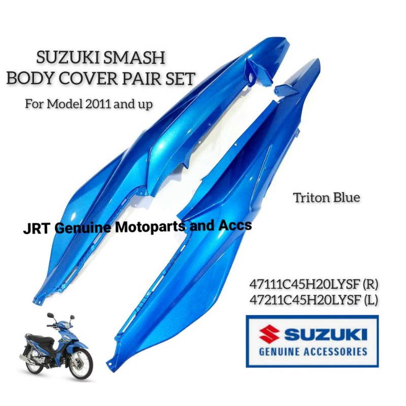 Suzuki Smash Body Cover Pair Set Triton Blue Model 2011 and Up | Shopee ...