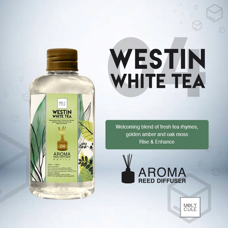 MOLYCULE Westin White Tea Reed Refill Aroma Diffuser Oil Room Fragrance | Shopee Philippines