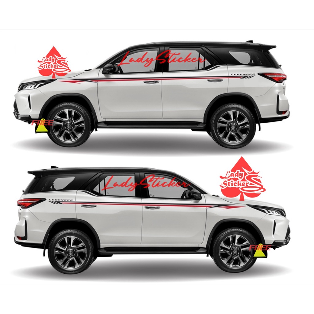 STRIPING STICKER CAR STICKER NEW FORTUNER CUTTING CAR STICKER NEW ...