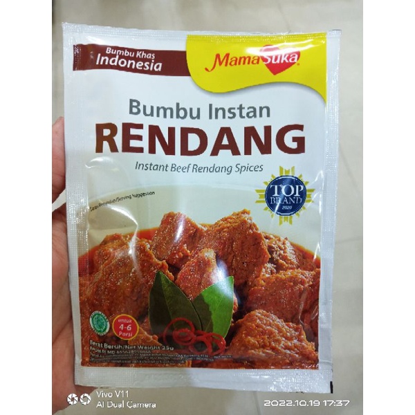 Mama Likes rendang Instant rendang Seasoning 35gr Instant beef rendang ...