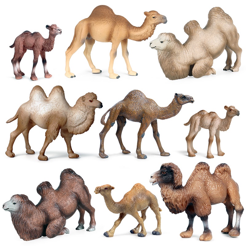 Wild Desert Bactrian Camel Model Action Figures Simulation Camels ...