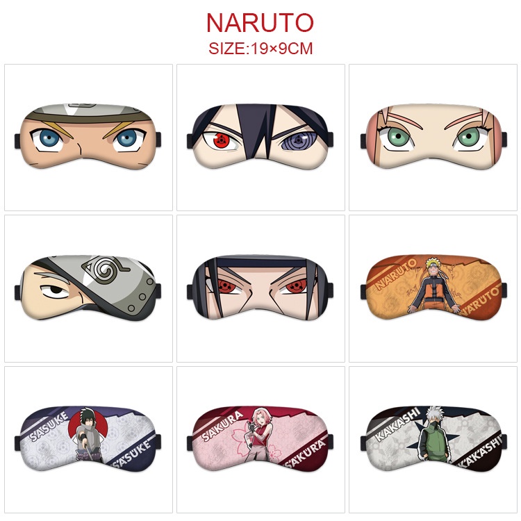Naruto Eye Mask Male Female Cartoon Anime Cute Shading Three ...