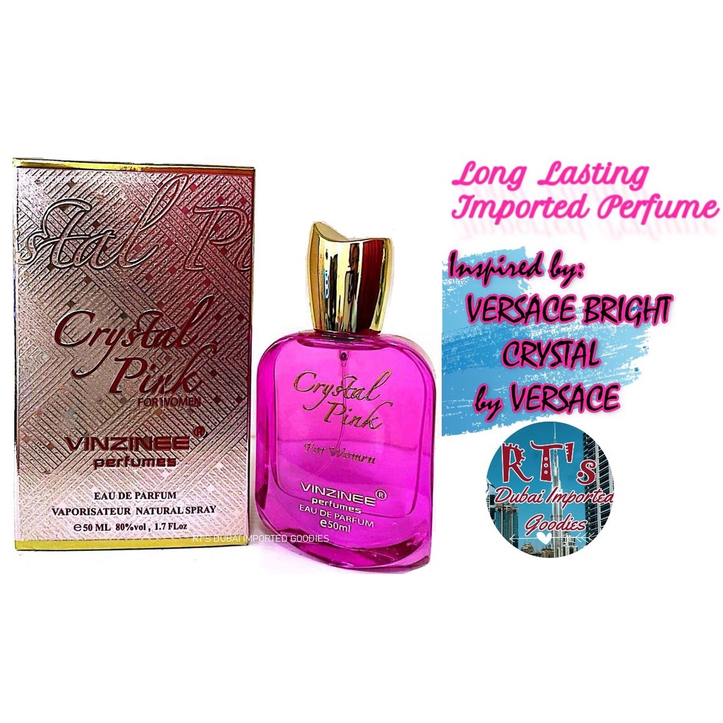Vinzinee Crystal Pink for Women Perfume EDP(50ml)- Versace Bright ...
