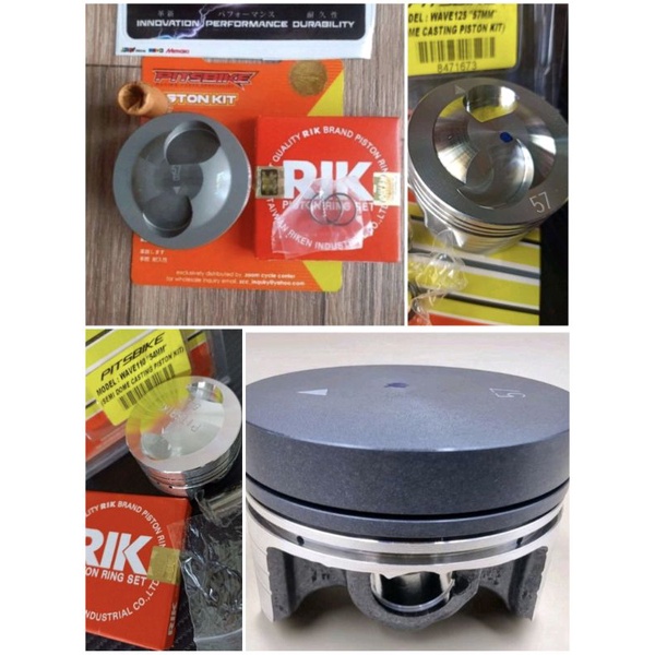 PITSBIKE PISTON KIT XRM WAVE 52.4 53 54 56 57 XRM125 Wave125 Rs125 ...