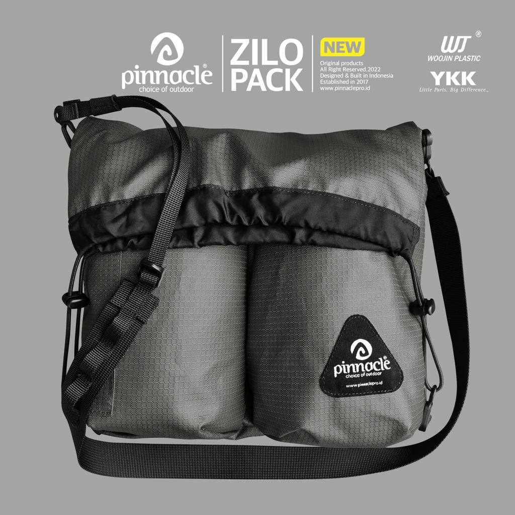 Pinnacle Pro Official Zilo Sling Bag - Grey | Shopee Philippines