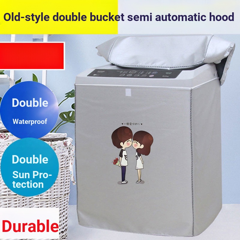 ∋☸∋Thickened Old-Fashioned Washing Machine Cover Double Cylinder Barrel ...