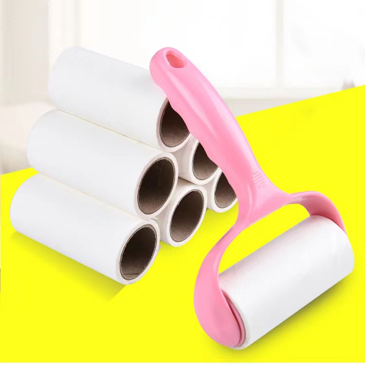 Sticky paper roller tearable hair remover and pet hair removal for ...