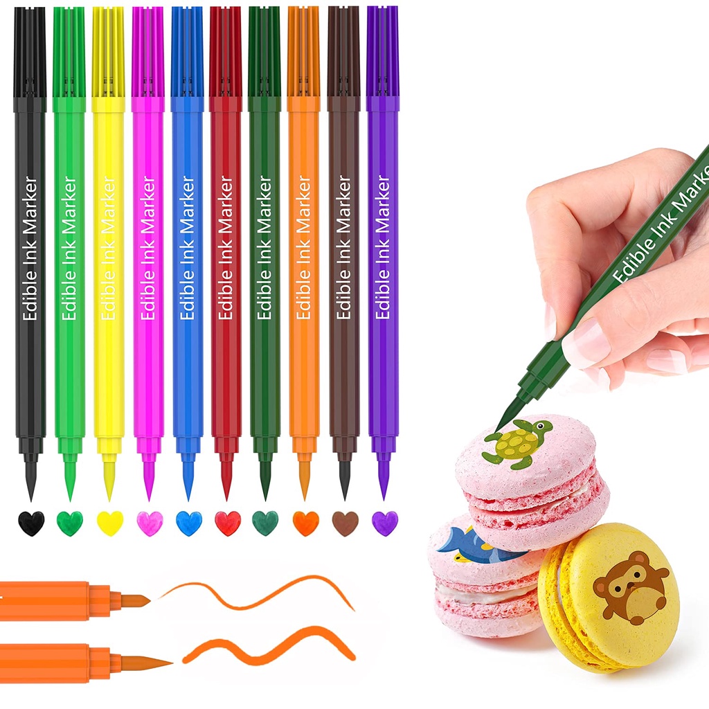 Edible Pen Dual Tip Sugar Art Marker Pastry Pen | Shopee Philippines