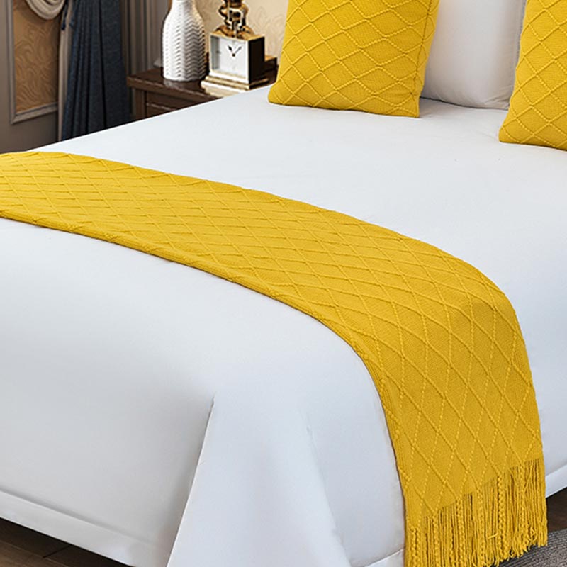 Hotel Bed Runners for King Size Bed Quality Bedspreads Solid Color ...