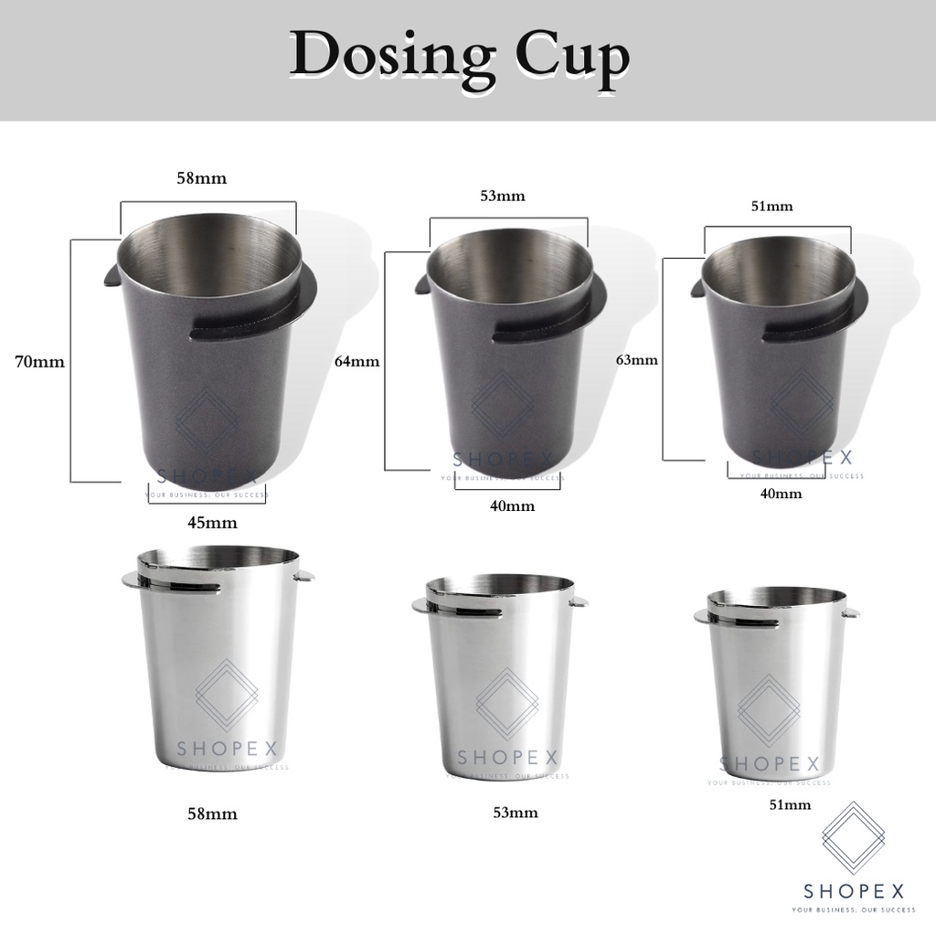 Dosing Cup 51mm/53mm/58mm / Stainless Dosing Cup / Coffee Dosing Cup ...