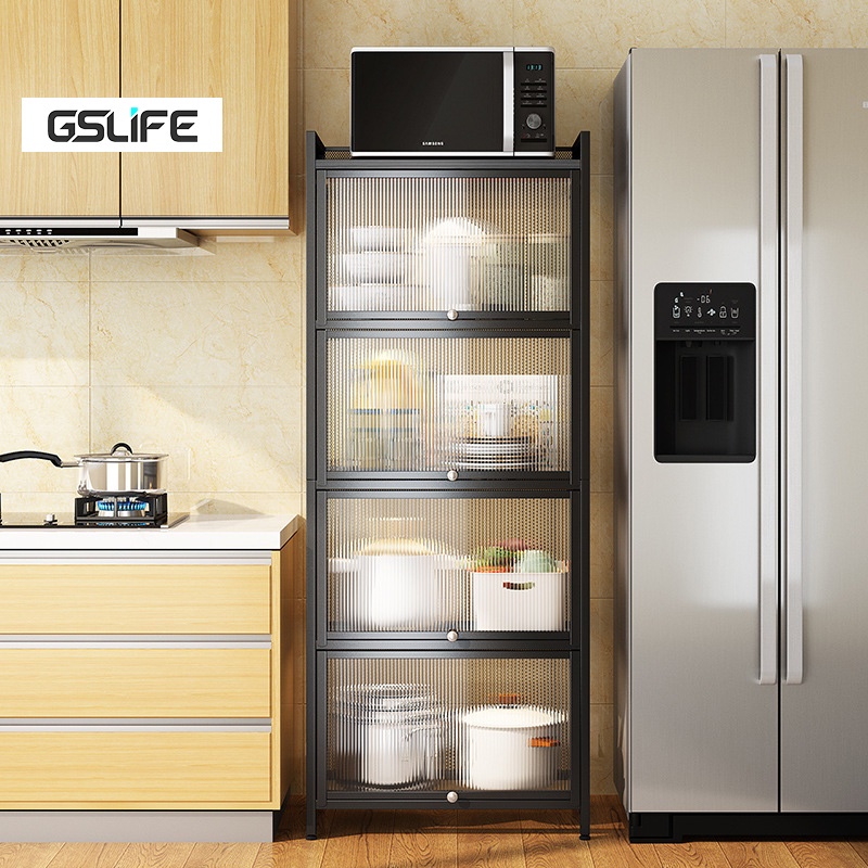 GSlife 80CM Kitchen Racks Organizer Storage Rack Shelf Pull-out ...