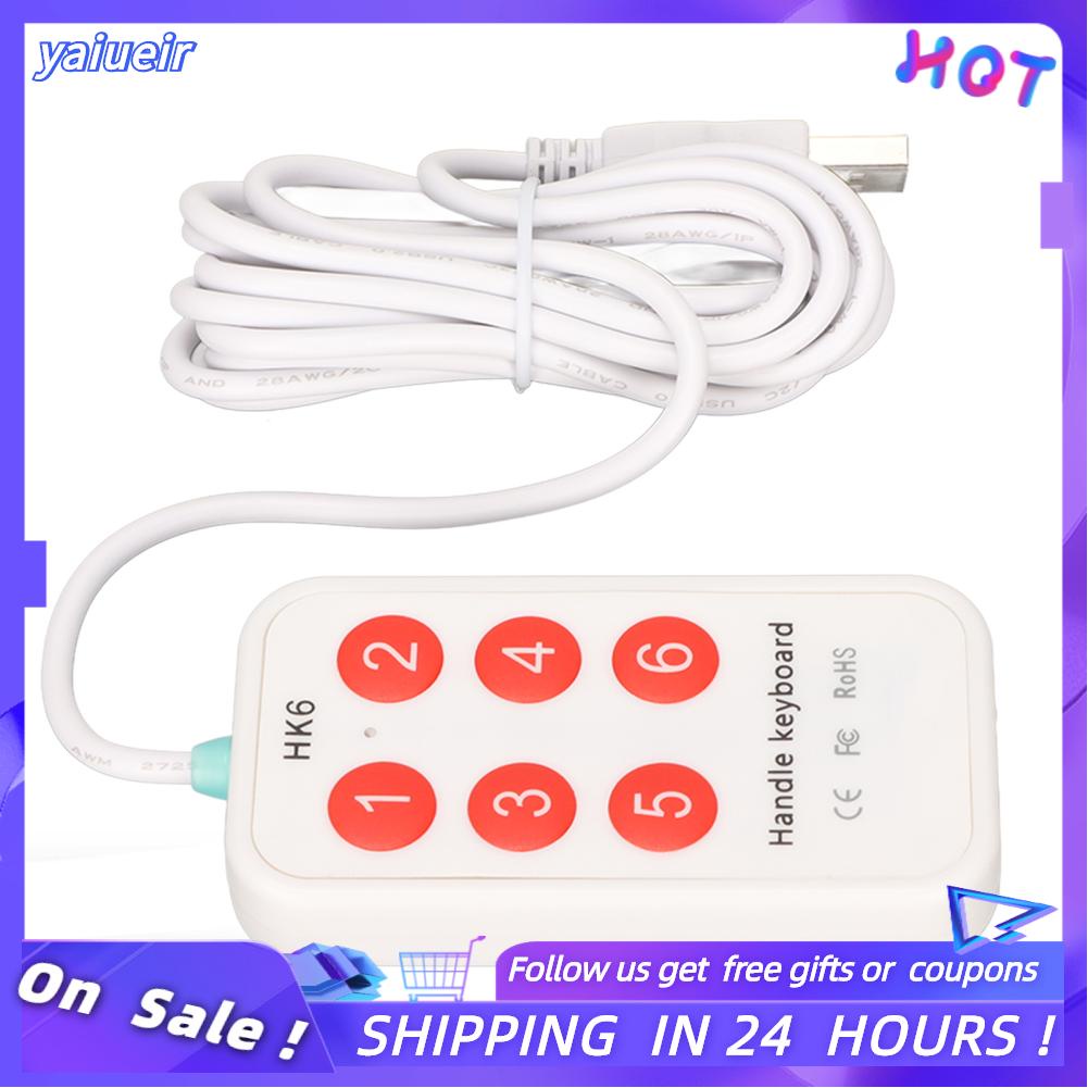 Yaiueir Programmable Keypad Small Usb 6 Keys Programming Customization Handheld Switch