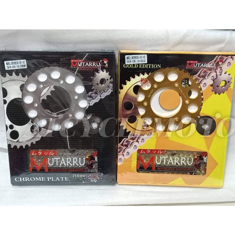 MUTARRU CHAIN AND SPROCKET SET FOR SNIPER 150 428H-130L | Shopee ...