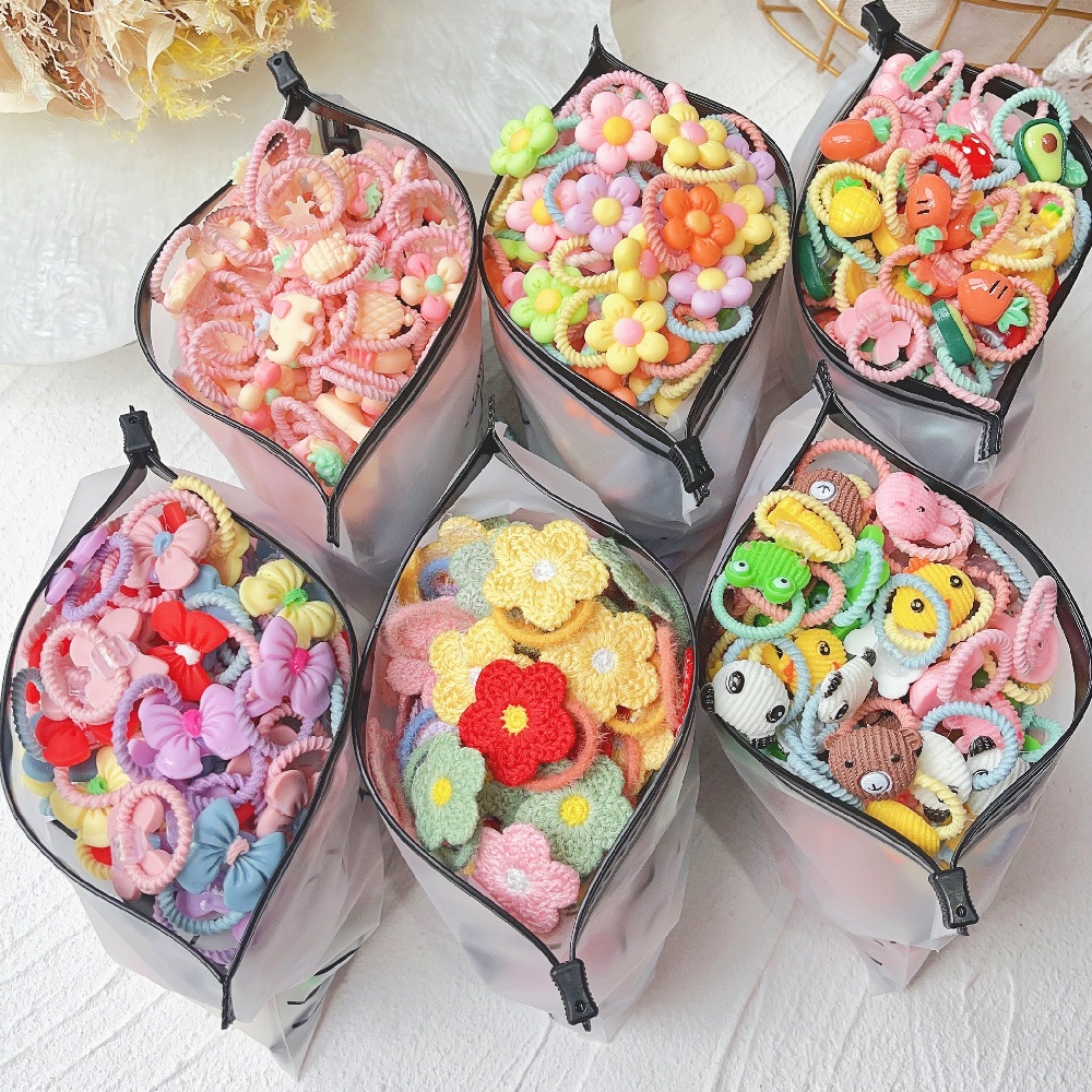 KIDSBOWS 10/20 Pcs/Set Bowknot Elastic Headband Girls Cartoon Mini ...